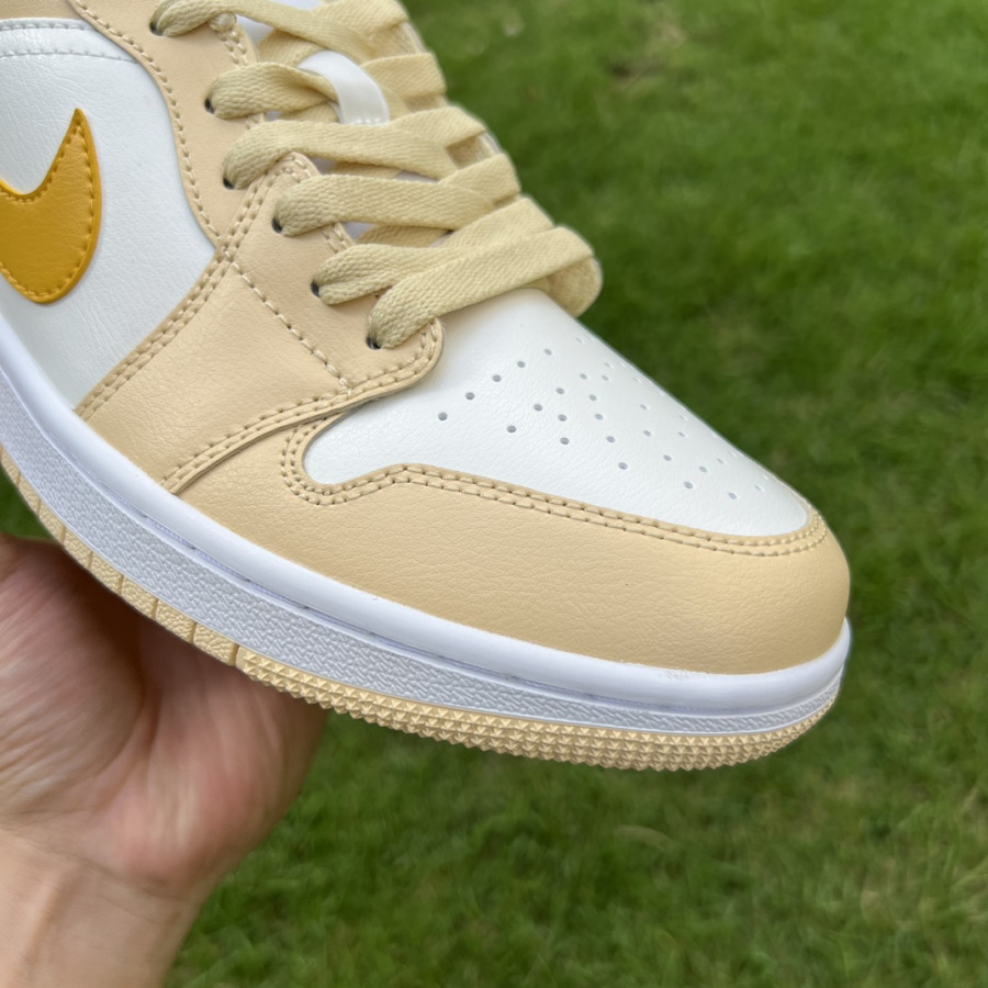 Air Jordan 1 Low 'Sail Yellow Ochre' - SneakerCool.com
