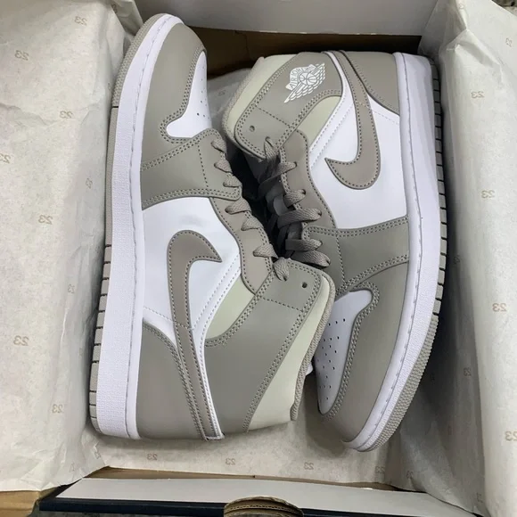Air Jordan 1 Mid 'College Grey' - SneakerCool.com