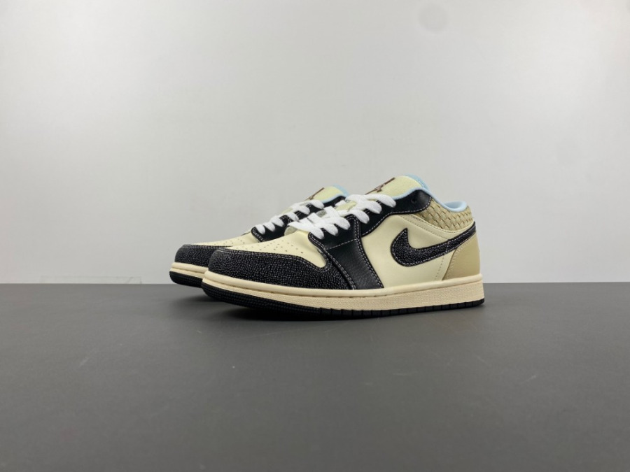 Air Jordan 1 Low SE 'Coconut Milk Black' - SneakerCool.com
