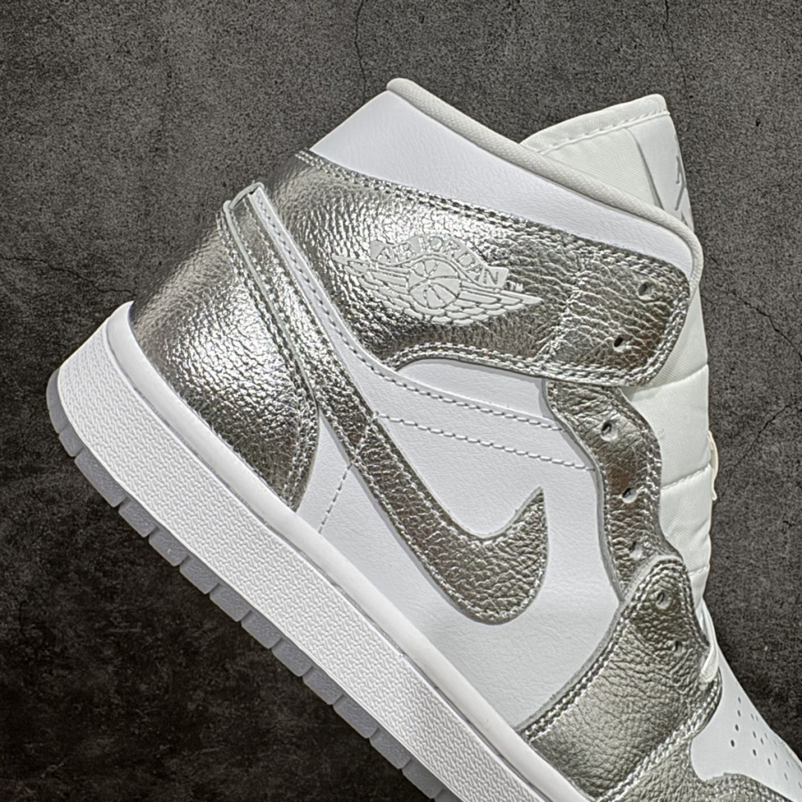 Air Jordan 1 Mid SE 'Metallic Silver' - SneakerCool.com