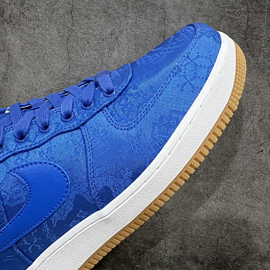 CLOT x Nike Air Force 1 PRM 'Royal Silk' - SneakerCool.com