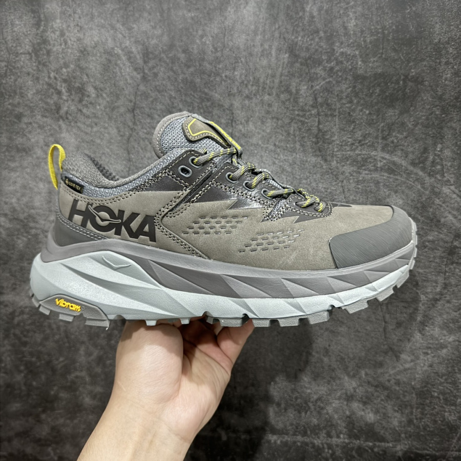 Hoka One One Kaha Low GTX 'Charcoal Grey Green Sheen' - SneakerCool.com