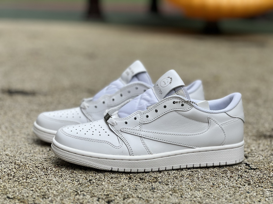 Travis Scott x Air Jordan 1 Low OG Triple White' - SneakerCool.com
