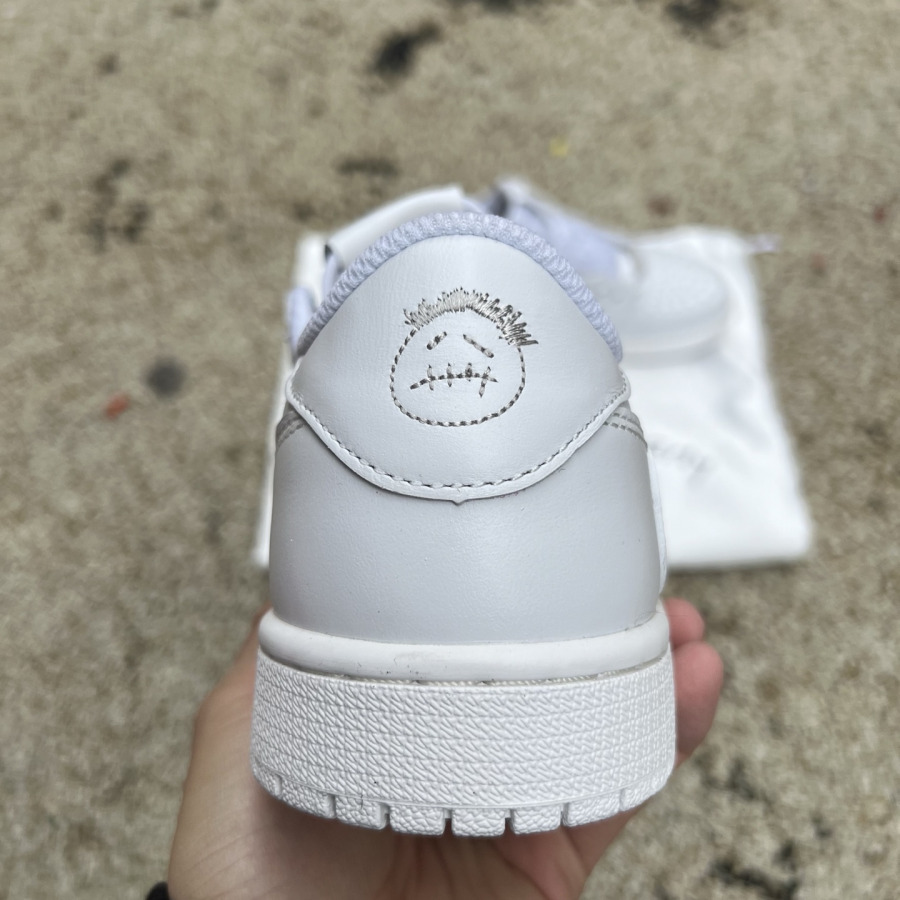 Travis Scott x Air Jordan 1 Low OG Triple White' - SneakerCool.com