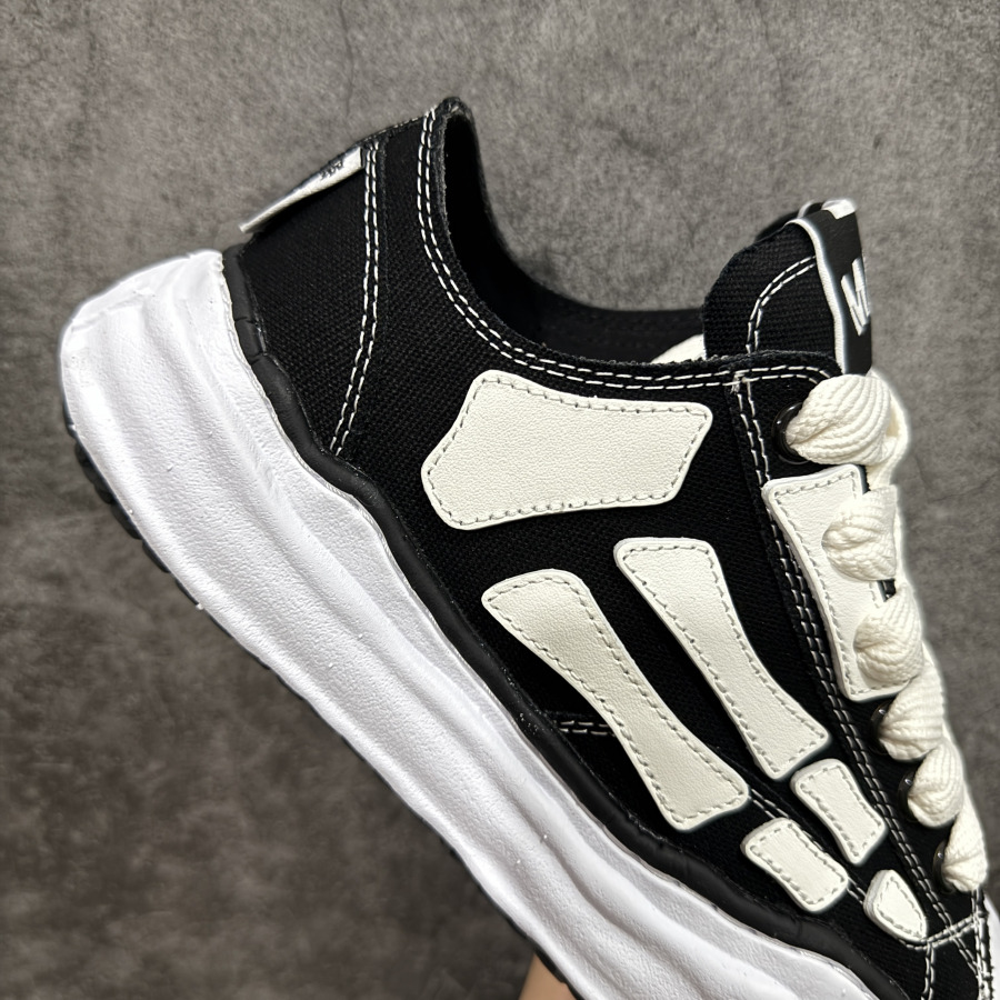 Maison MIHARA YASUHIRO x AMIRI MMY Bones 'Black' - SneakerCool.com