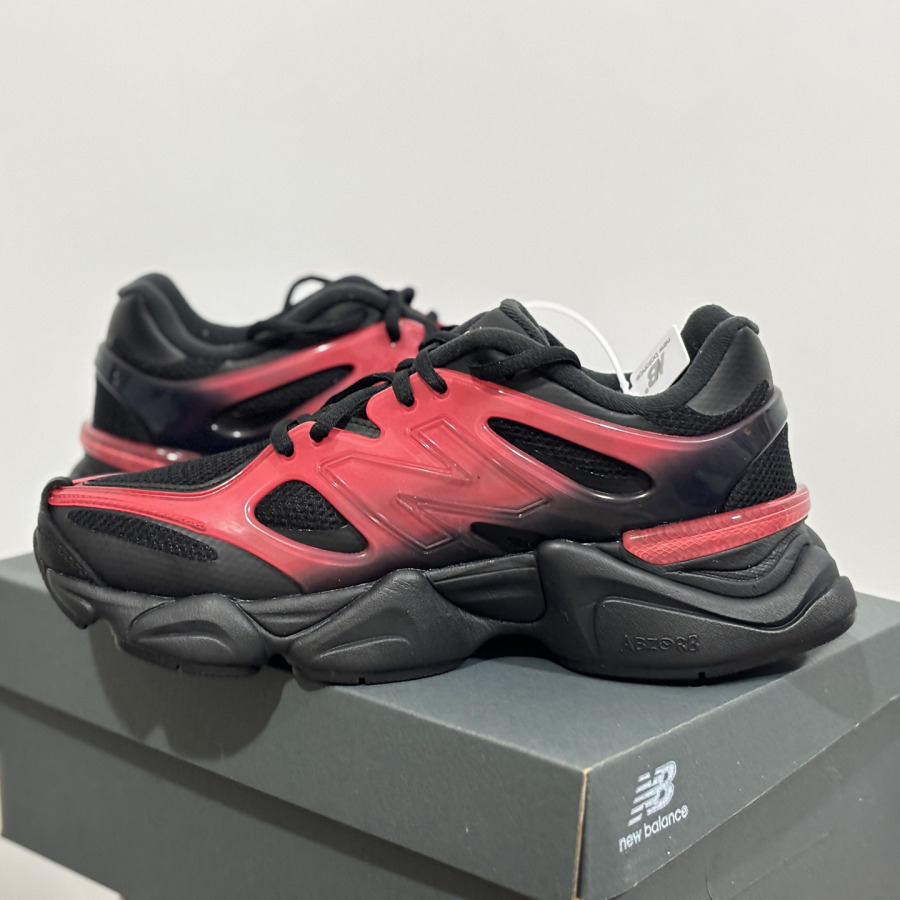 New Balance 9060 'Caged - Black Red Gradient' - SneakerCool.com