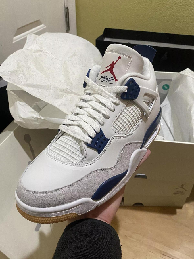 Nike SB x Air Jordan 4 Retro SP 'Navy' - SneakerCool.com