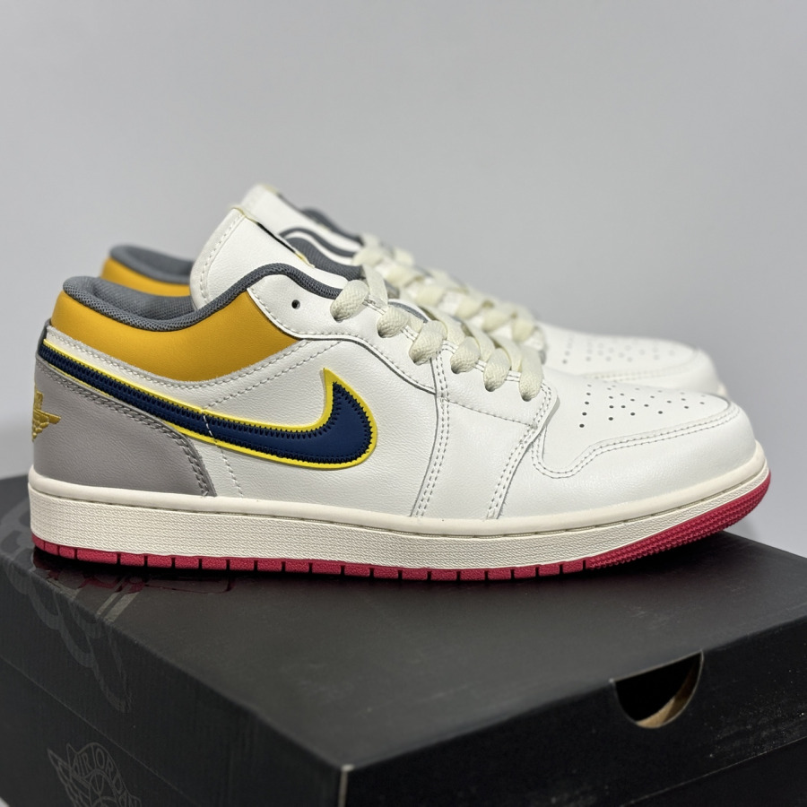 Air Jordan 1 Low Premium 'Sail Yellow Ochre' - SneakerCool.com