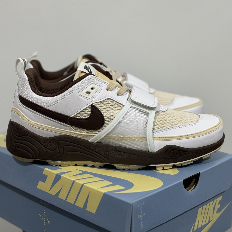 Travis Scott x Nike Zoom Field Jaxx 'Light Chocolate' - SneakerCool.com