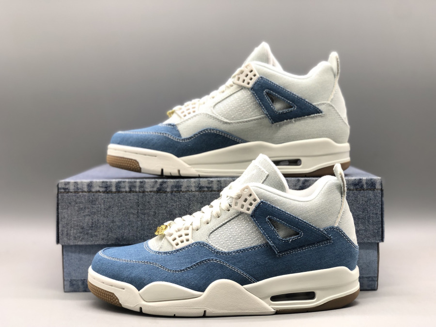 Air Jordan 4 Retro TEX 'Worn Blue Denim' - SneakerCool.com
