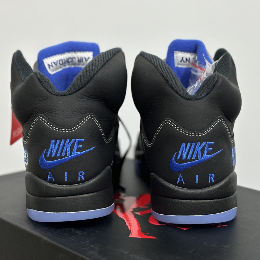 Awake NY x Air Jordan 5 Retro 'Black Racer Blue' - SneakerCool.com