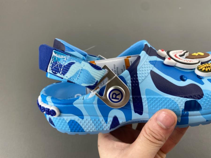 BAPE x Crocs Classic Clog 'ABC Camo - Blue' - SneakerCool.com