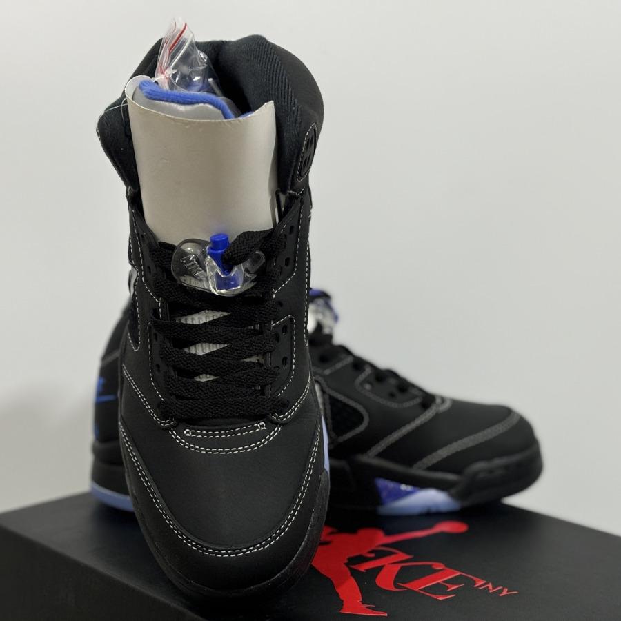 Awake NY x Air Jordan 5 Retro 'Black Racer Blue' - SneakerCool.com