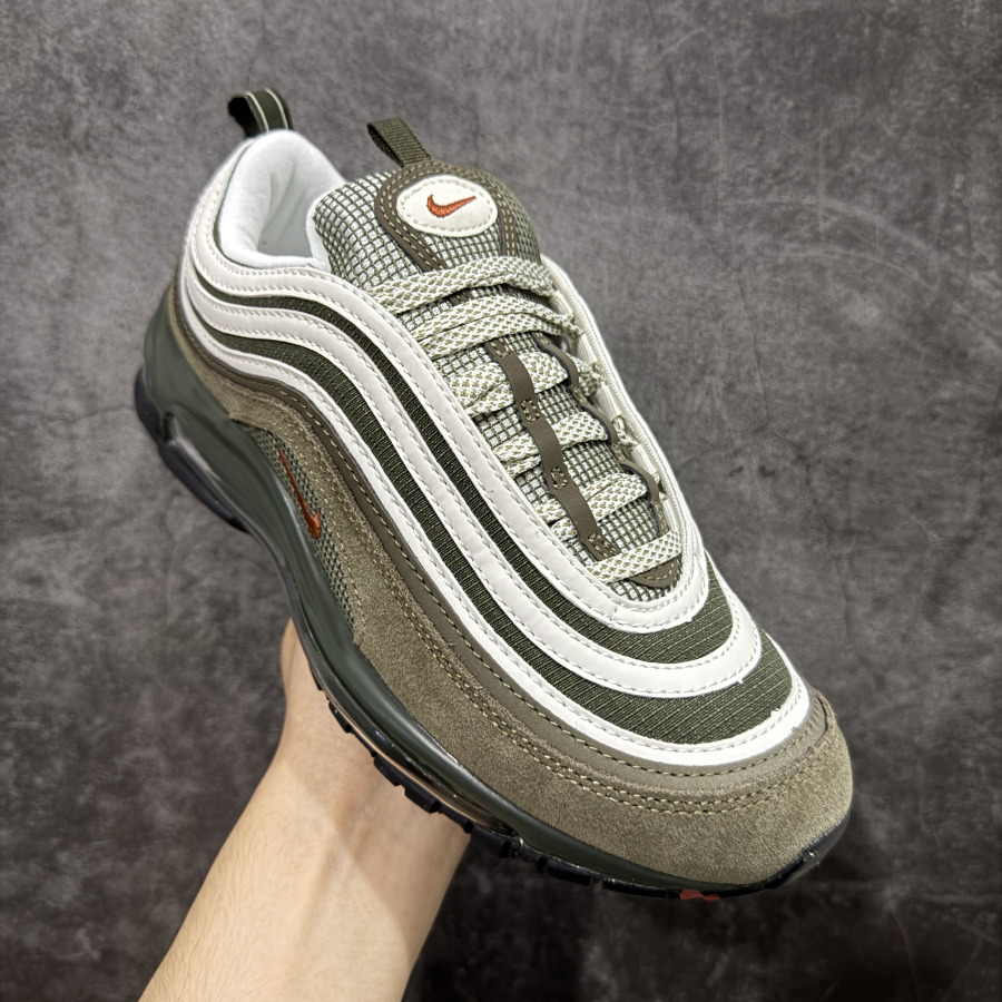 Nike Air Max 97 'Cargo Khaki Rugged Orange' - SneakerCool.com