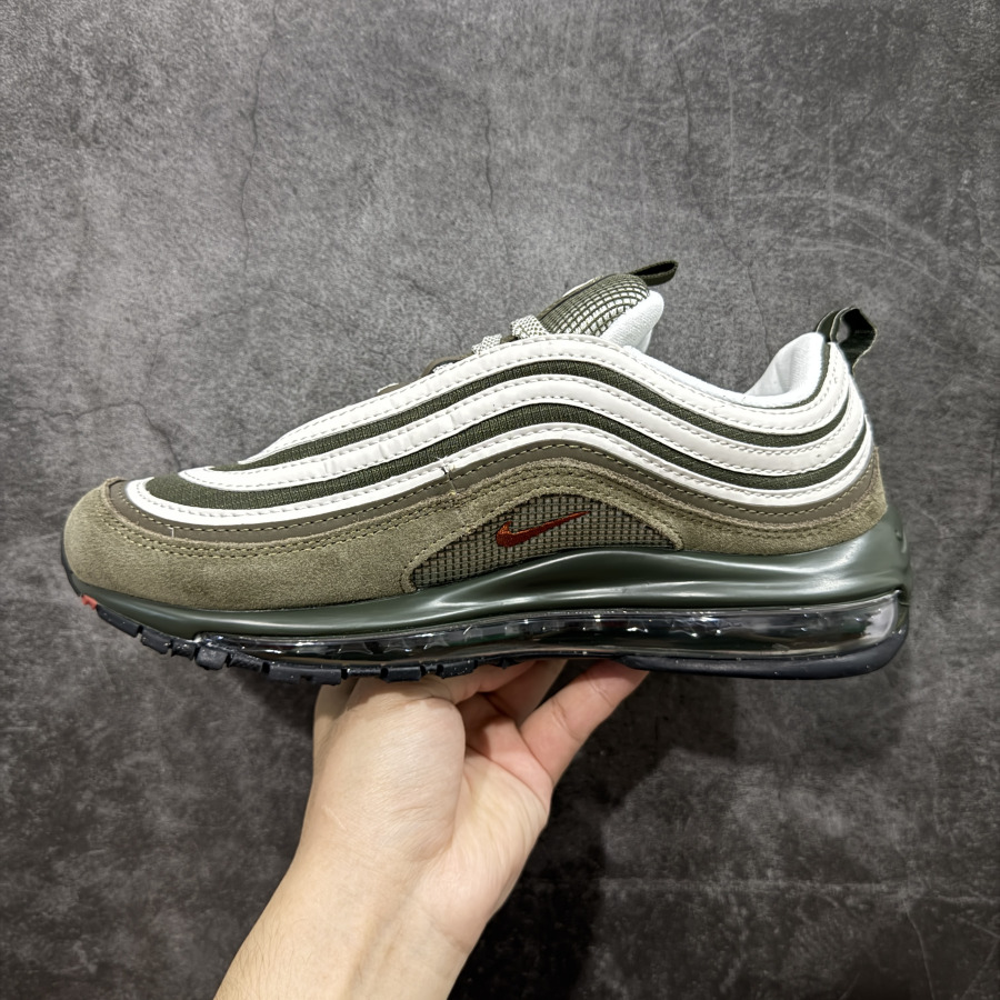 Nike Air Max 97 'Cargo Khaki Rugged Orange' - SneakerCool.com