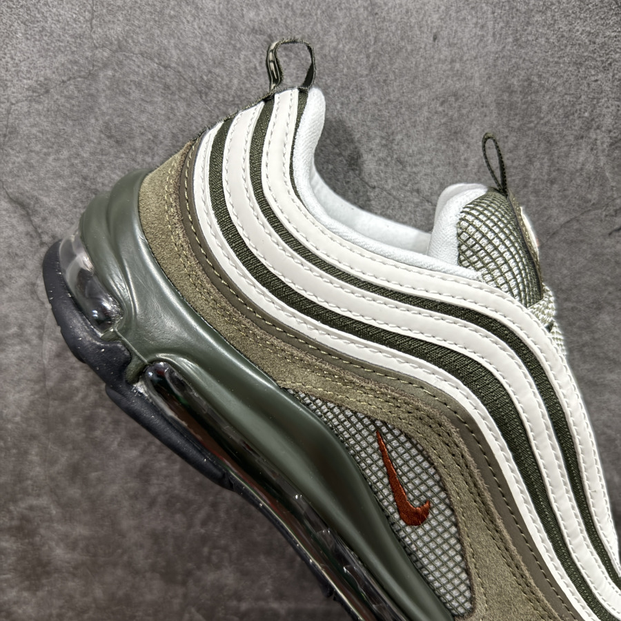 Nike Air Max 97 'Cargo Khaki Rugged Orange' - SneakerCool.com