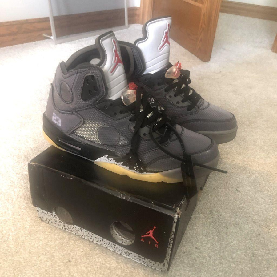 Off-White x Air Jordan 5 Retro SP 'Muslin' - SneakerCool.com